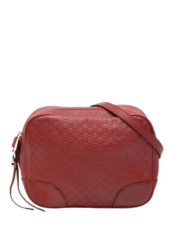 Gucci Microssima Bree Crossbody Bag - Red