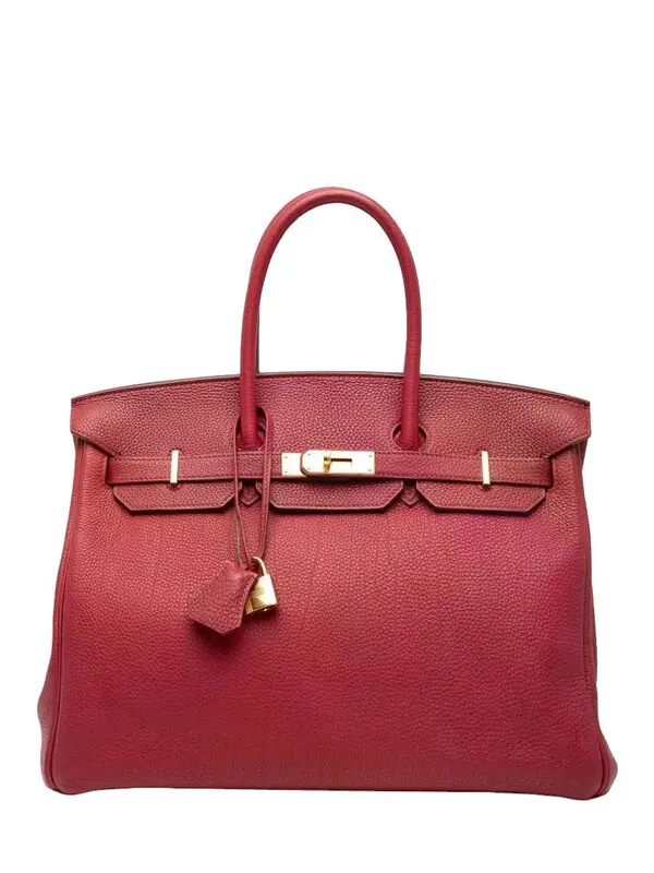 Hermès Togo Birkin Retourne 35 Handbag - Red