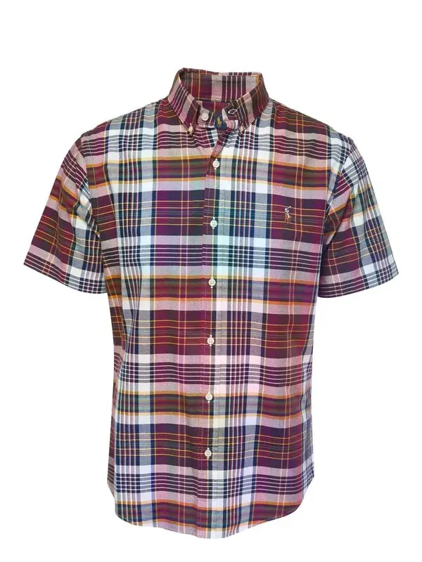 Polo Ralph Lauren Plaid Short-sleeve Shirt - Red