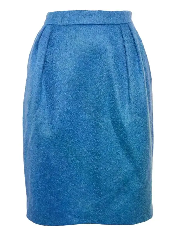Max Mara Turchia Pleated Skirt - Blue