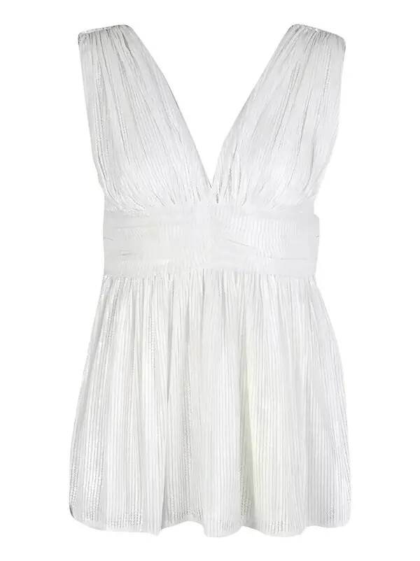 Paul & Joe Sequin-embellished Pleated Top - White