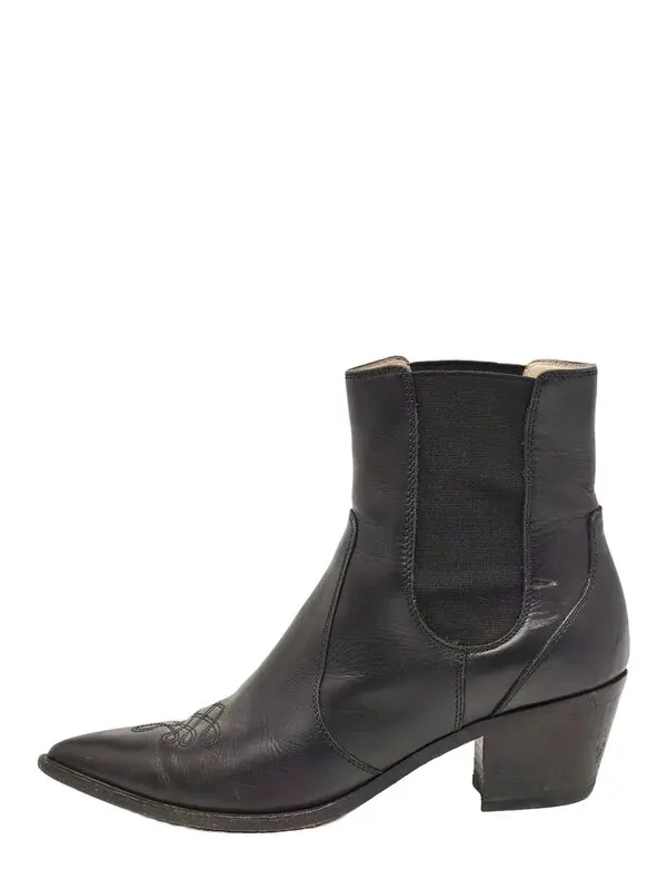 GIANVITO ROSSI 95mm Leather Boots - Black