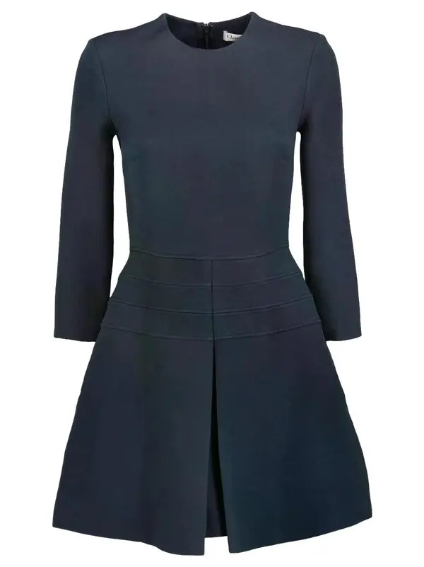 Dior Crew-neck Midi Dress - Blue