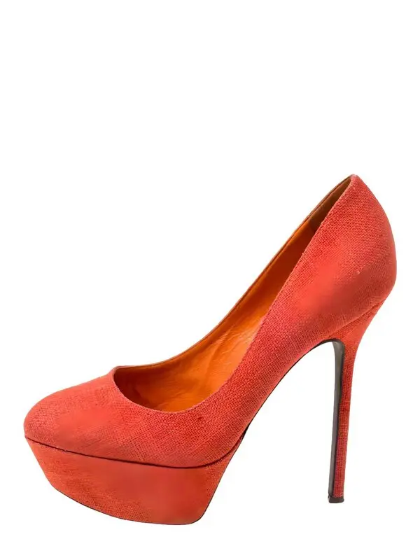 SERGIO ROSSI 130mm Platform Pumps - Orange