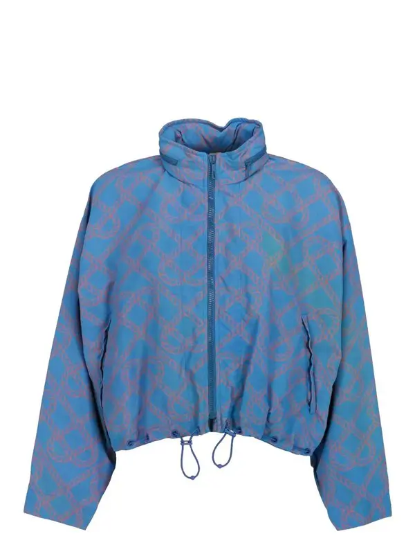 Hermès 2000s Rope-print Track Jacket - Blue