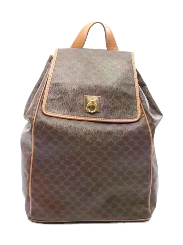 Celine 2000s Macadam Rucksack Backpack - Brown