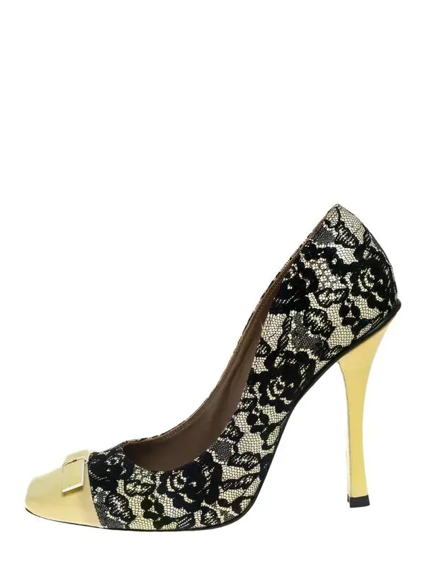 Marc Jacobs 115mm Floral-lace Pumps - Yellow