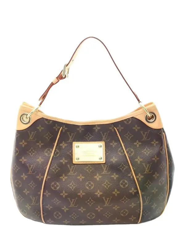LOUIS VUITTON 2008 Galliera Monogram Shoulder Bag - Black