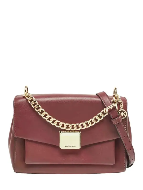 Michael Kors Lita Leather Tote Bag - Red