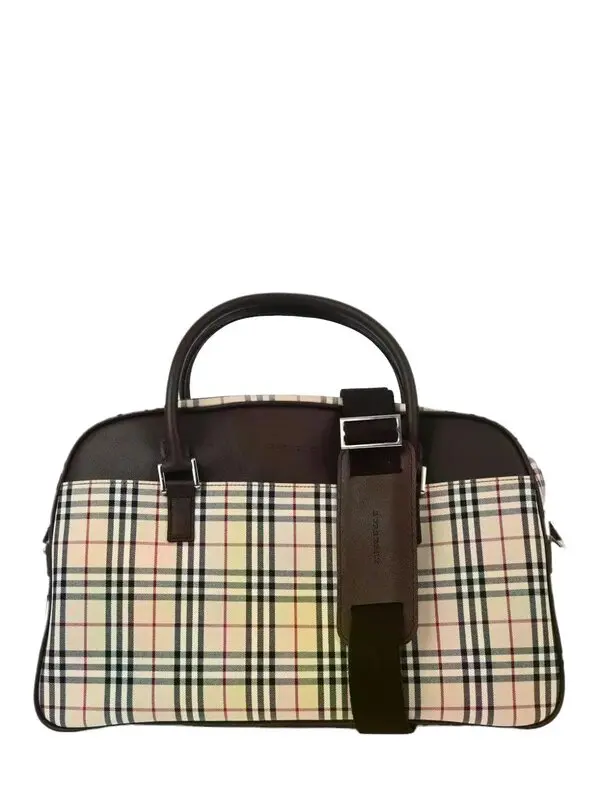 Burberry 1990-2000s House Check Two-way Handbag - Neutrals