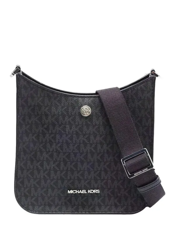Michael Kors Briley Monogram-printed Shoulder Bag - Black