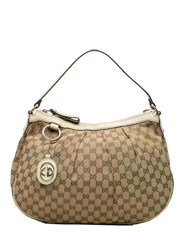 Gucci Gg Canvas Sukey Shoulder Bag - Brown
