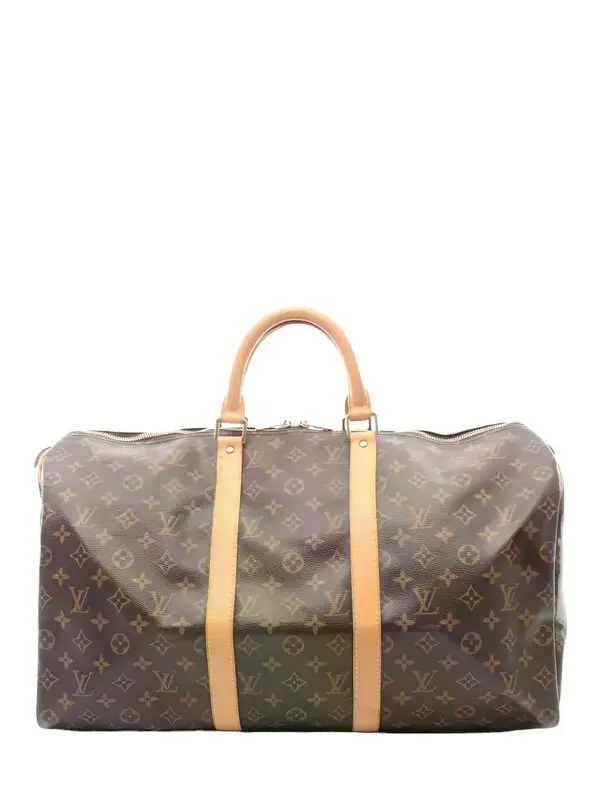 LOUIS VUITTON Keepall Bandoulière 50 Travel Bag - Brown