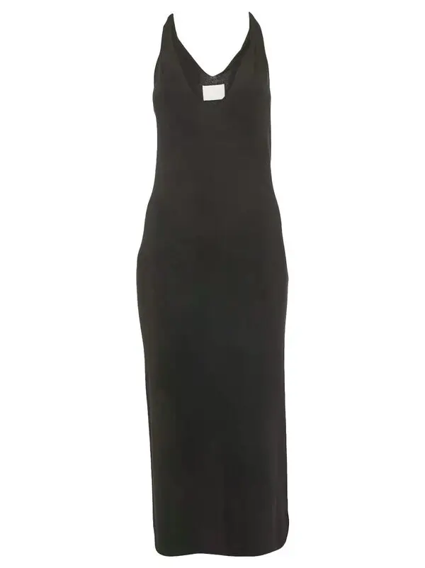 DION LEE V-neck Midi Dress - Black