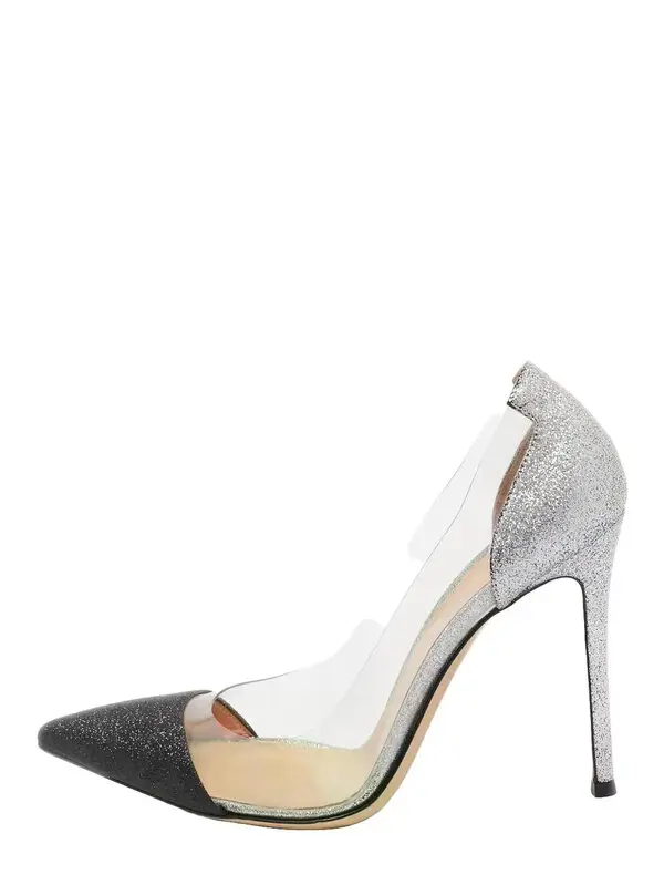 GIANVITO ROSSI 105mm Glitter Pumps - Black