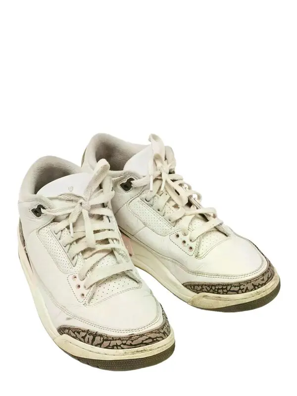 Nike Air Jordan 3 Retro Leather Sneakers - White