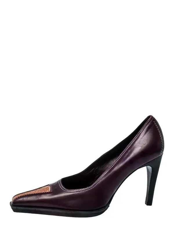 Casadei 95mm Leather Heeled Pumps - Purple