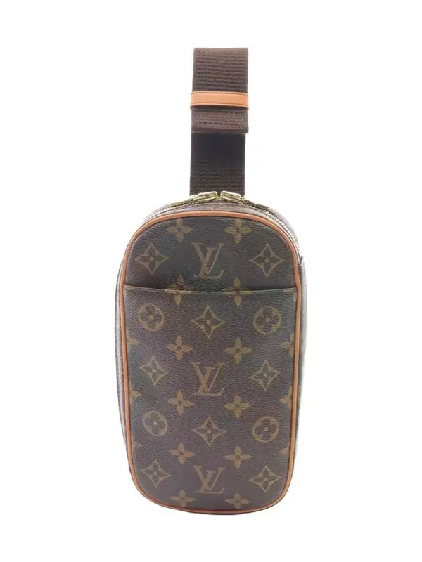 LOUIS VUITTON 2002 Monogram Pochette Belt Bag - Brown