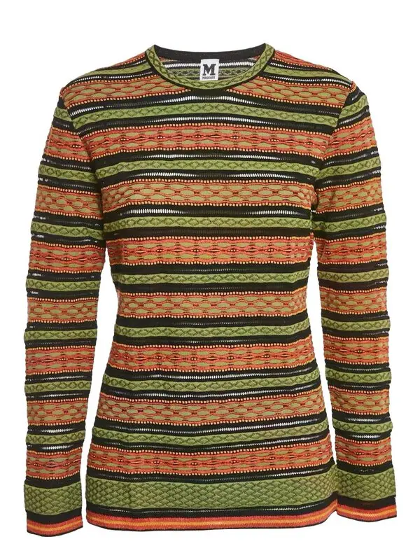 Missoni Patterned Jacquard Jumper - Green