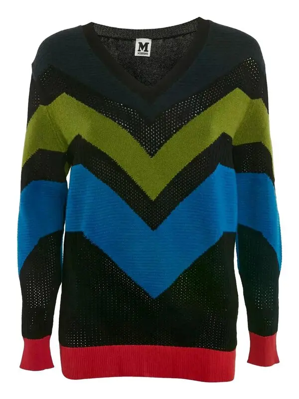 Missoni Chevron Intarsia Knit Sweater - Black