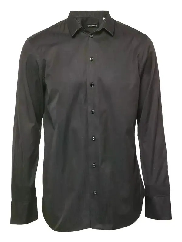 Emporio Armani Cotton Shirt - Black