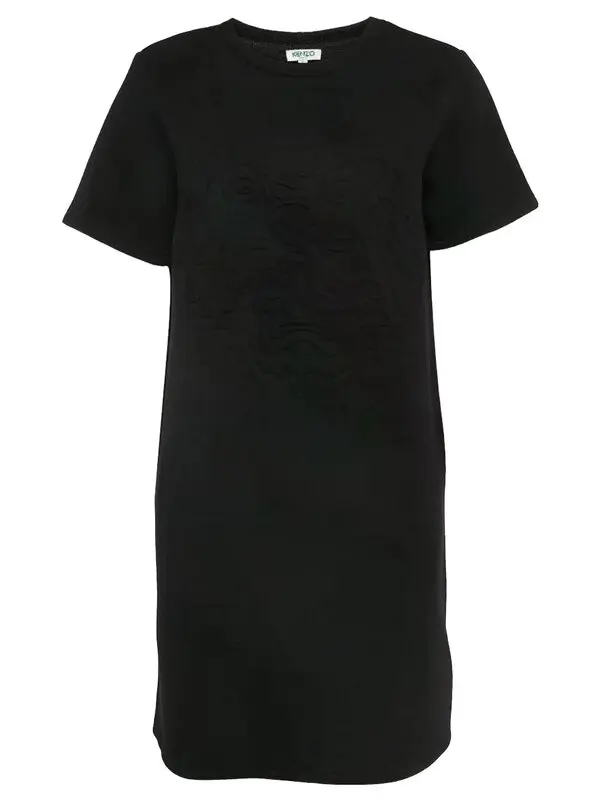 Kenzo Embossed-detail Dress - Black
