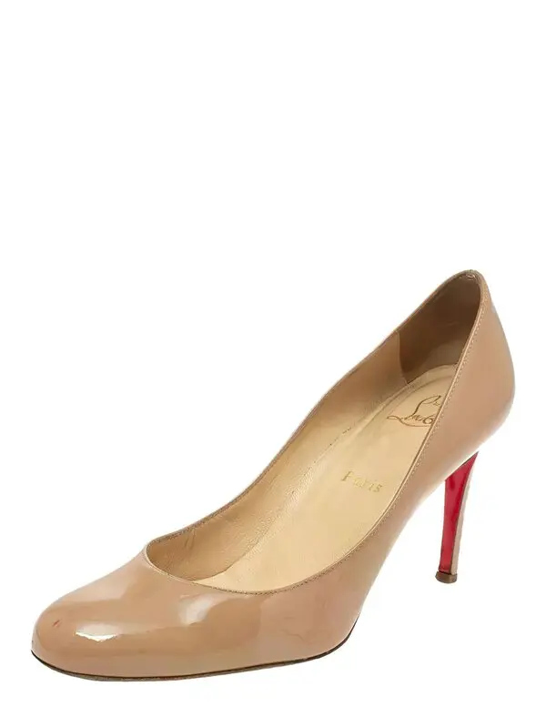 CHRISTIAN LOUBOUTIN 85mm Fifi Leather Pumps - Neutrals