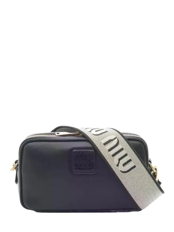 Miu Miu 2020 Leather Crossbody Bag - Black