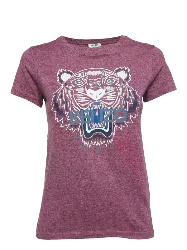 Kenzo Tiger-head T-shirt - Purple