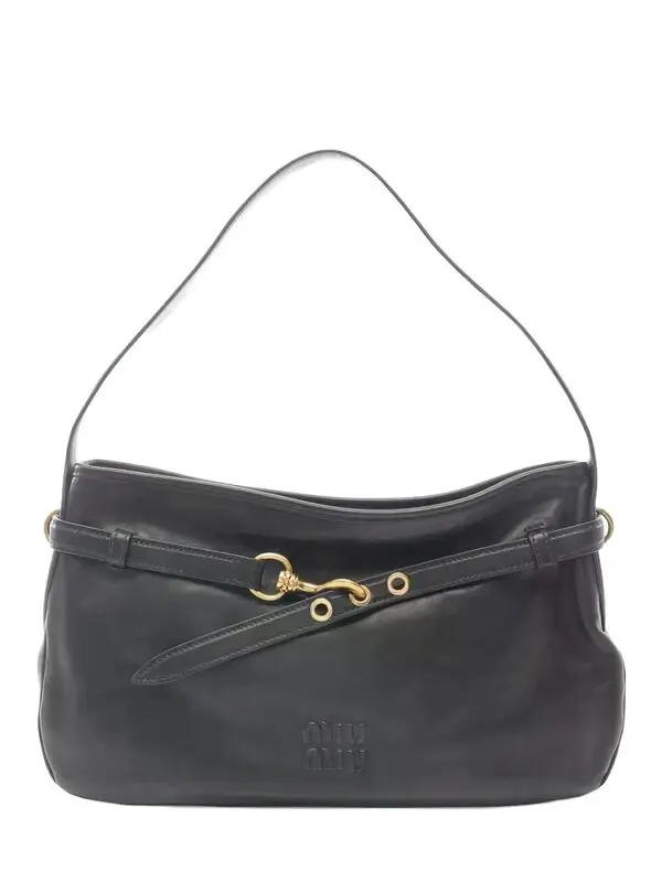 Miu Miu Leather Shoulder Bag - Black