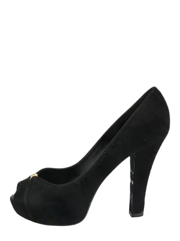 LOUIS VUITTON 120mm Peep-toe Pumps - Black