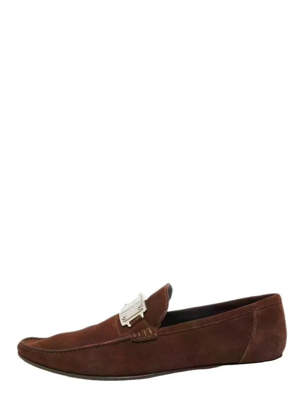 Dolce & Gabbana Logo-plaque Loafers - Brown
