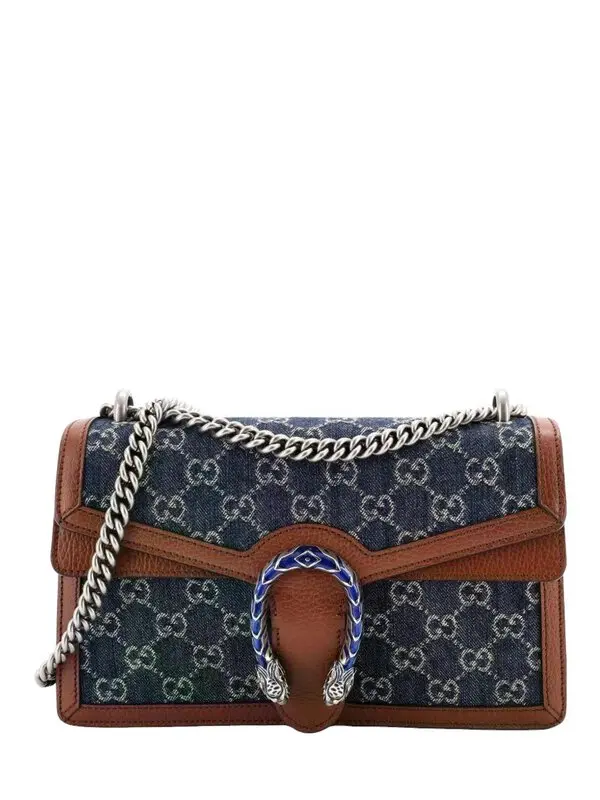 Gucci Dionysus Gg Denim Small Shoulder Bag - Blue