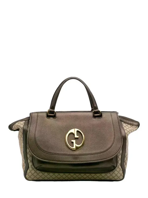 Gucci Diamante Canvas 1973 Handbag - Brown