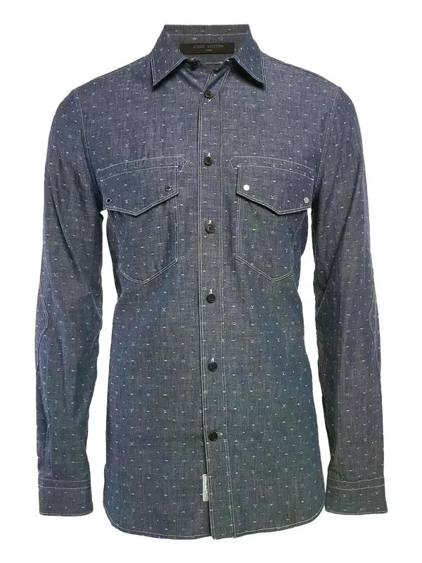 LOUIS VUITTON Dobby Denim Shirt - Blue