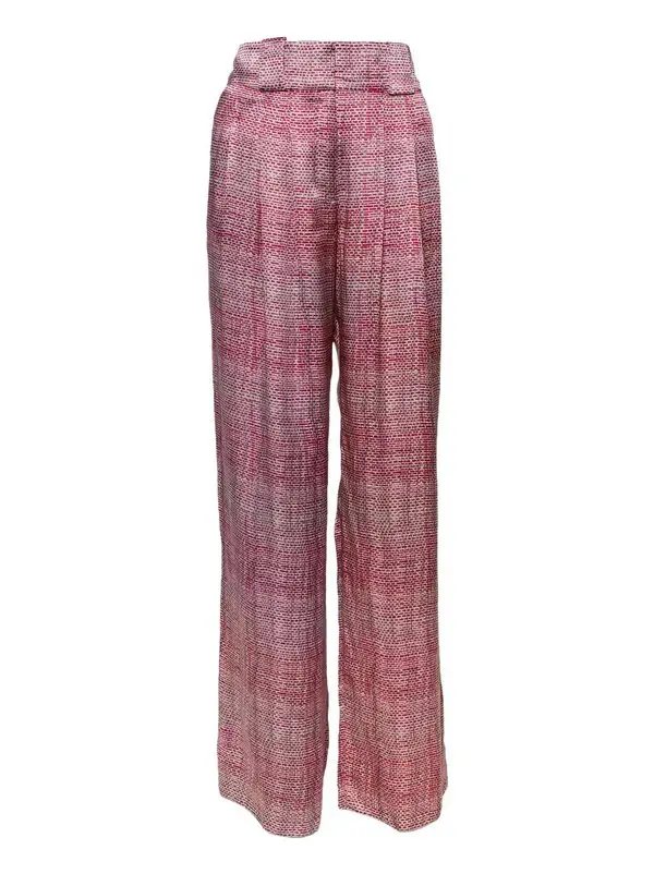 Emporio Armani Silk Trousers - Pink