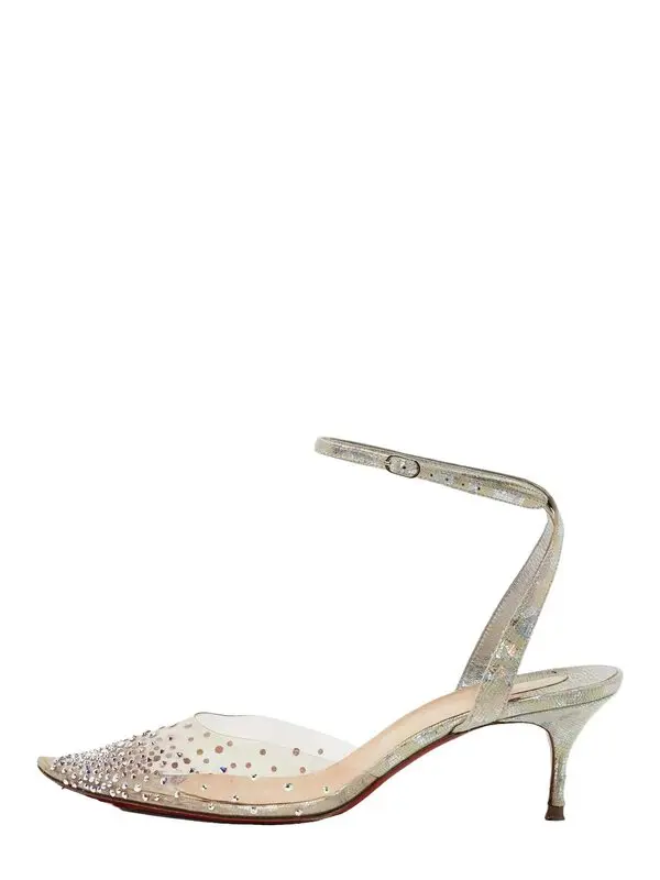 CHRISTIAN LOUBOUTIN 60mm Crystal-embellished Pumps - White