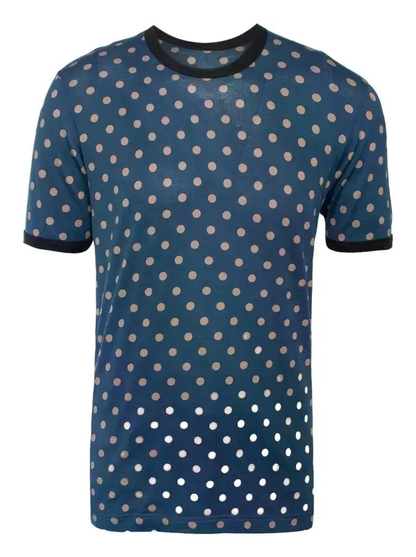 Dolce & Gabbana Polka-dot T-shirt - Blue