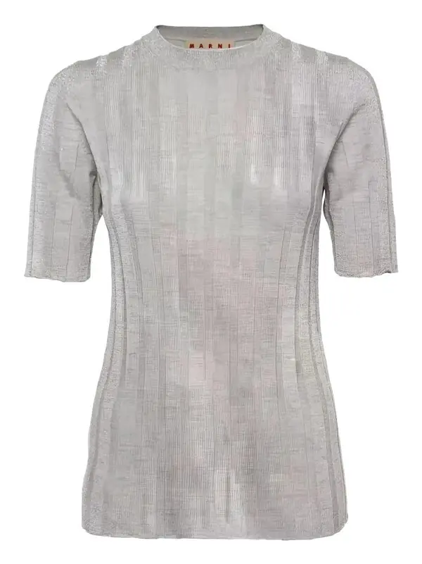 Marni Lurex-knit Top - Grey