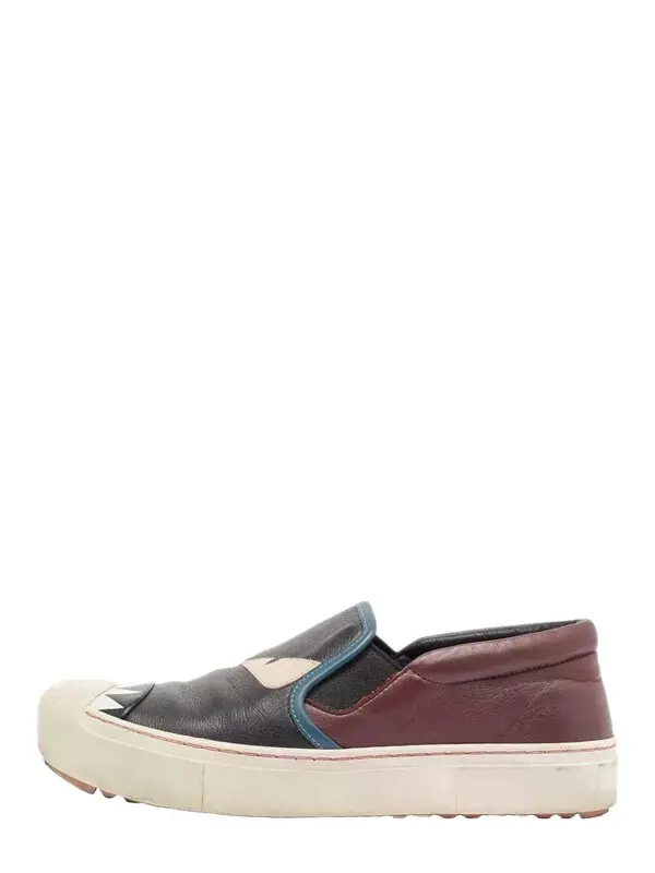Fendi Monster Slip-on Sneakers - Black