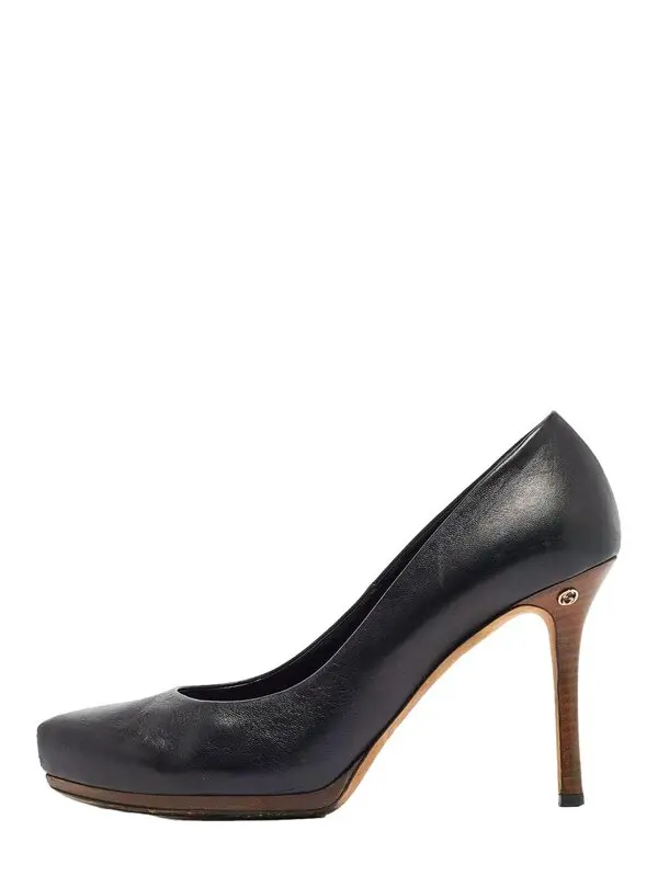 Gucci 2024 100mm Leather Pumps - Black