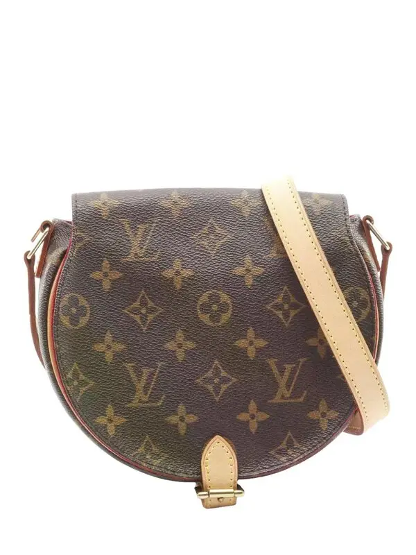 LOUIS VUITTON 2005 Monogram Sac Tambourine Crossbody Bag - Brown