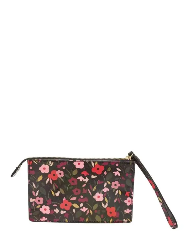Kate Spade New York Floral-patterned Clutch Bag - Brown