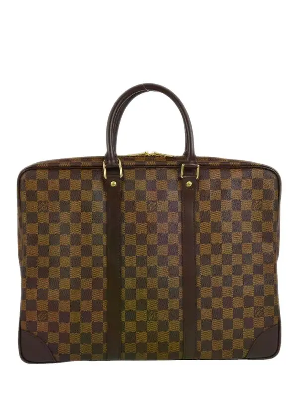 LOUIS VUITTON Porte Documents Voyage Handbag - Brown