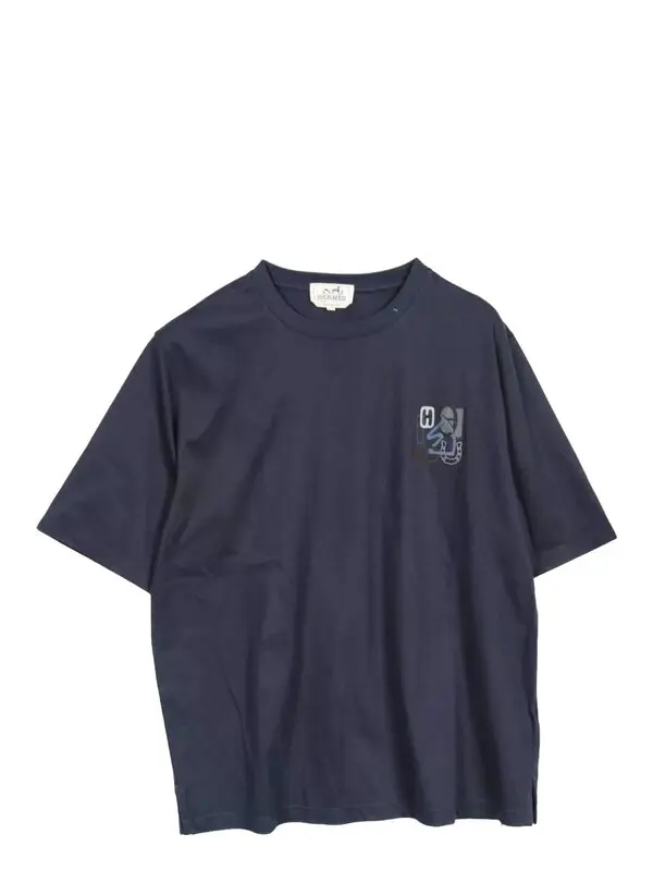 Hermès 2020s Patch-puzzle T-shirt - Blue