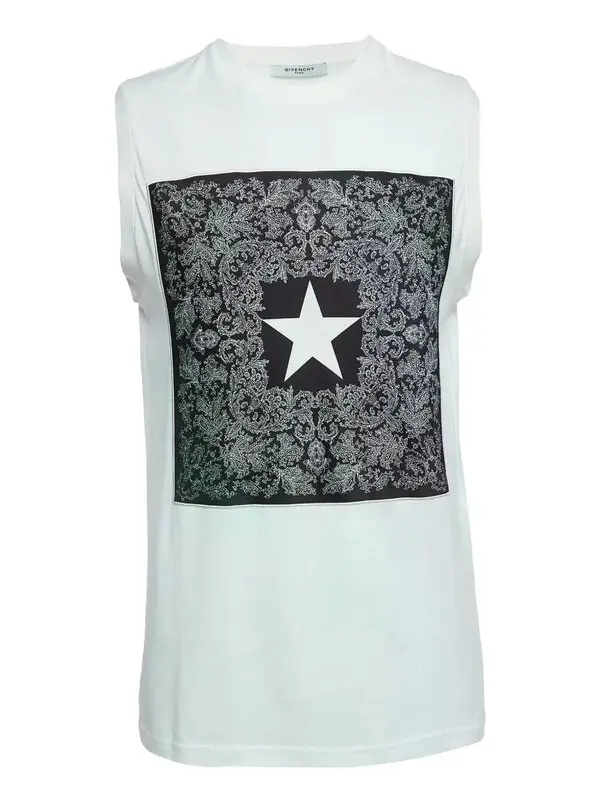 Givenchy 2024 Paisley Star Top - White
