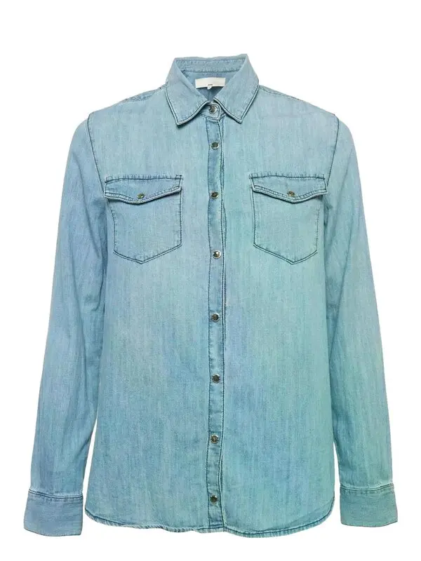 Elisabetta Franchi Pocket Denim Shirt - Blue