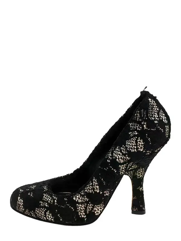 Dolce & Gabbana 110mm Lace-detailing Heeled Pumps - Black