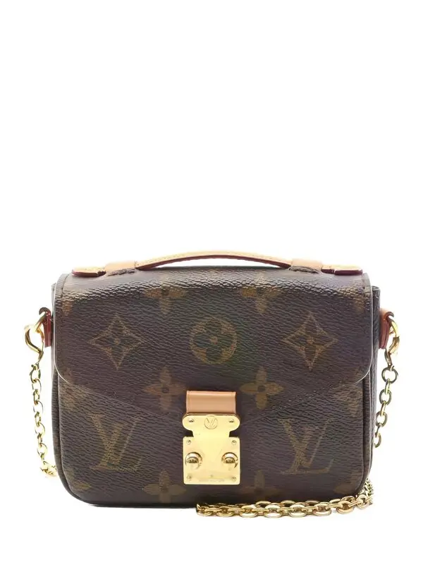 LOUIS VUITTON 2021 Micro Metis Monogram Handbag - Brown