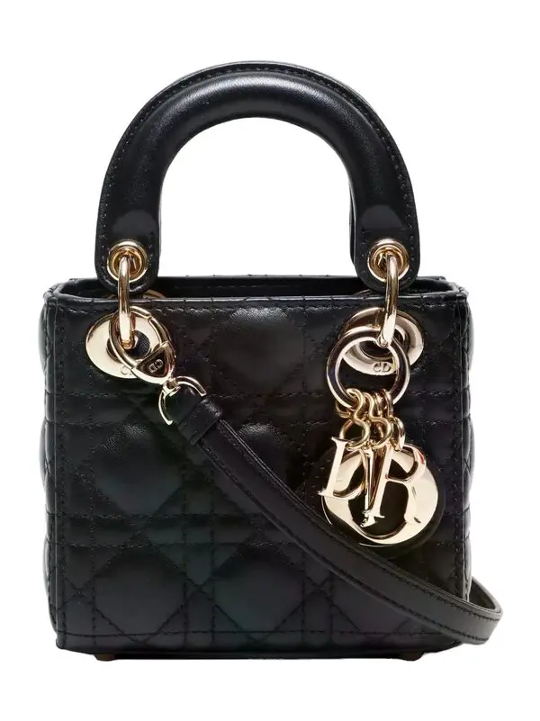 Dior Micro Lady Tote Bag - Black